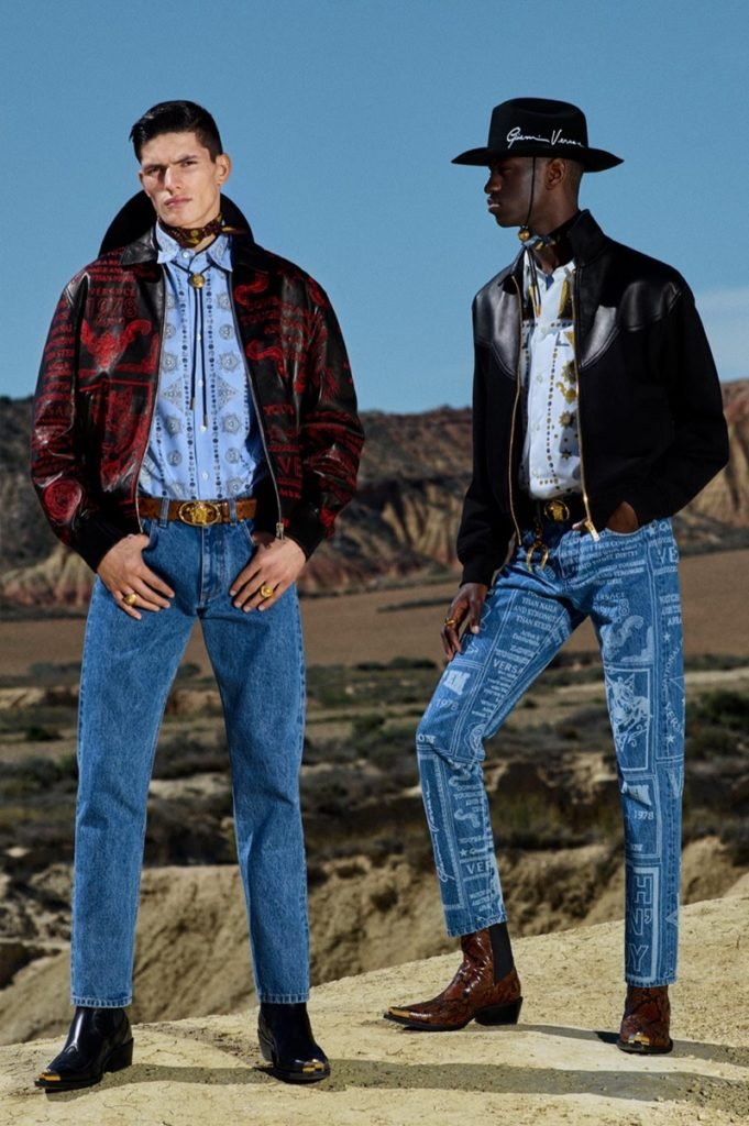 Moda 2026 Versace traz universo dos Cowboys para coleção Cruise 2020 ...